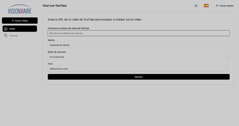 Visionnaire - Conoce Chat con YouTube, otra Aplicación de Demostración de Visionnaire